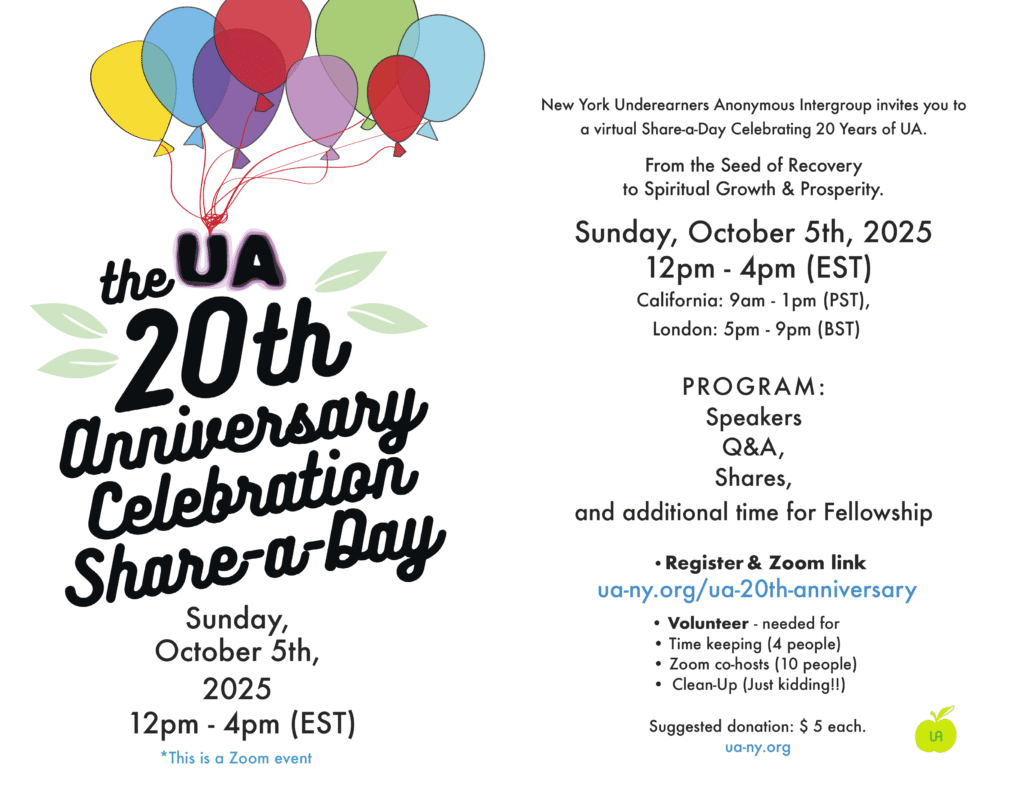 UA 20th Anniversary Celebration (Share-a-day) – UA NY